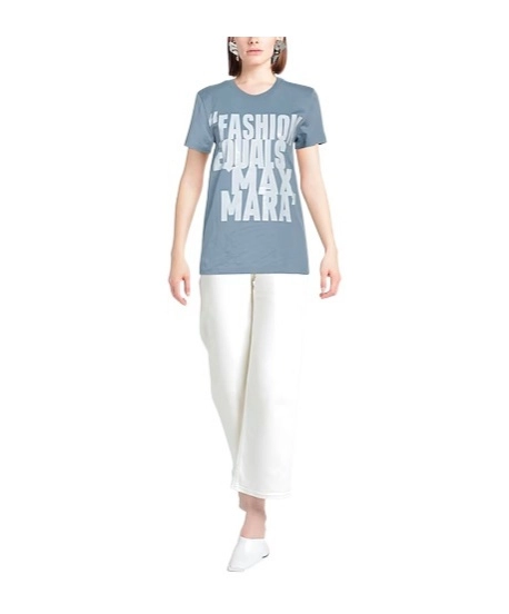 Max Mara Fashion Equals " Printed T-shirt - Blue