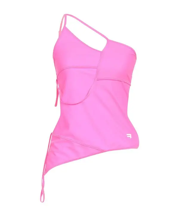 Balenciaga One-shoulder Top In Synthetic Jersey - No