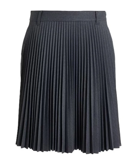 Burberry Pleated Twill Skirt