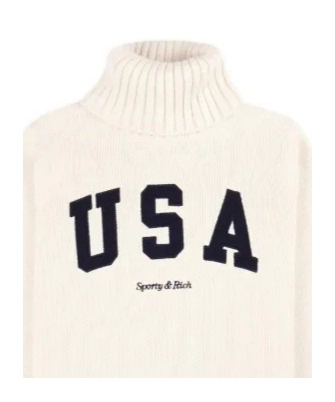 SPORTY  RICH Sporty & Rich Roll-neck Sweater