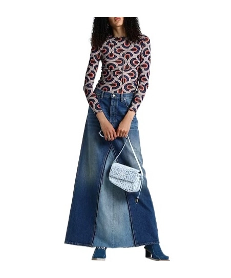 MAISON MARGIELA Dark Wash Denim Skirt