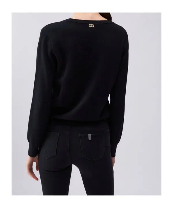 Liu Jo Embellished Crew Neck Pullover