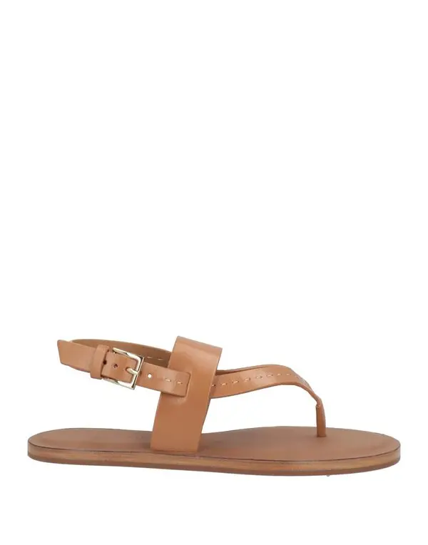 Max Mara Solid-color Leather Sandals