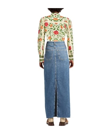 Farm Rio Bohemian Floral Broderie Anglaise Long Sleeve Shirt