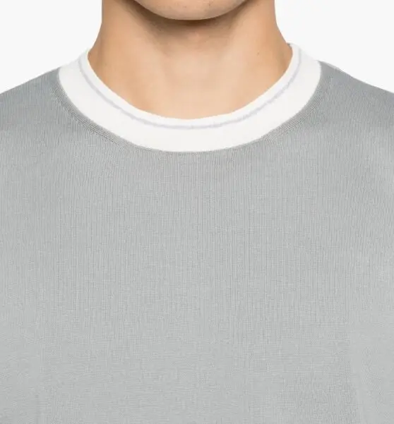 Eleventy Contrast-trim T-shirt