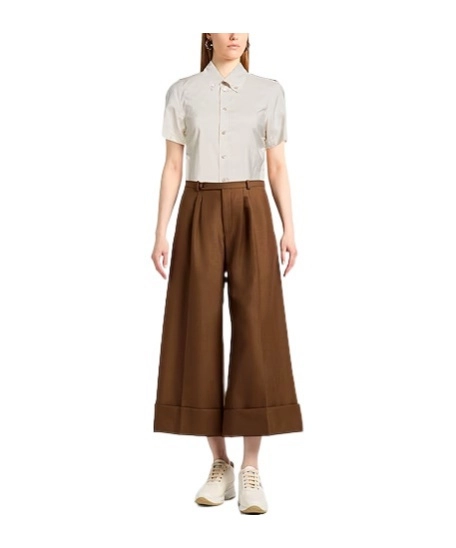 Burberry Striped Button-down Shirt With Short Sleeves