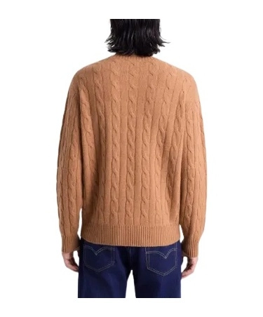 SPORTY  RICH Cable-knit Logo Sweater