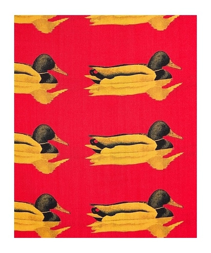 Burberry Pleated Skirt With Duck Print