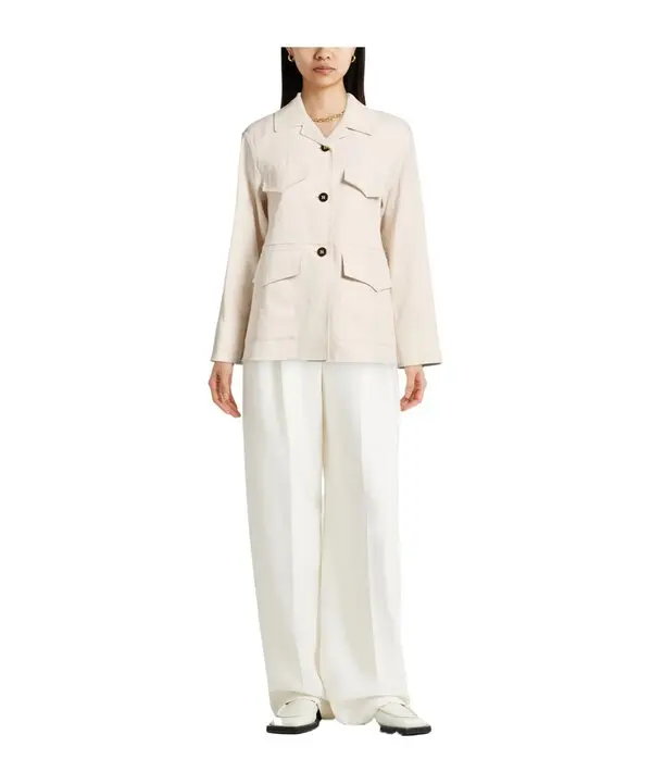 Max Mara Denim-style Jacket With Button Detail