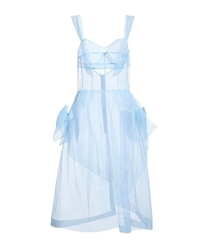 MAISON MARGIELA Sleeveless Sweetheart Neckline Flared Dress