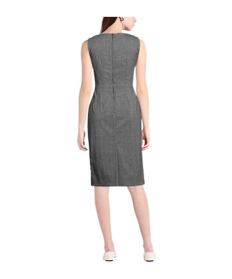 Dolce & Gabbana Prince Of Wales Check Sleeveless V-neck Dress