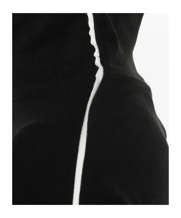 Varley High-neck Sweatshirt With Striped Sleeve Details - Black/snow White