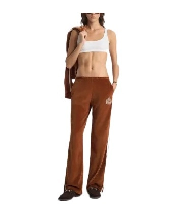 SPORTY  RICH Logo-embroidery Stripe Tack Pants