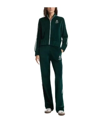 SPORTY  RICH Sporty & Rich Zip-up Striped Sweater
