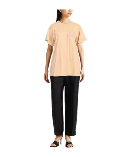 Max Mara Solid Short Sleeve T-shirt