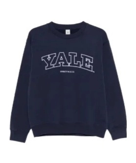 SPORTY  RICH Sporty & Rich "yale" Logo Sweatshirt