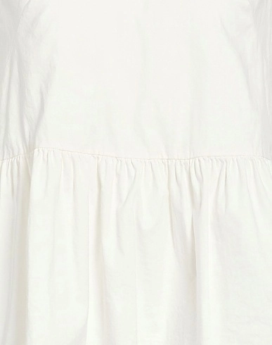 Max Mara Short Sleeved V-neck Peplum Top - White