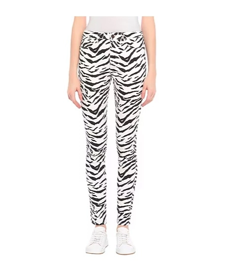 Saint Laurent Zebra Print Casual Trousers