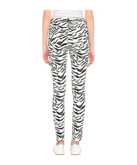 Saint Laurent Zebra Print Casual Trousers