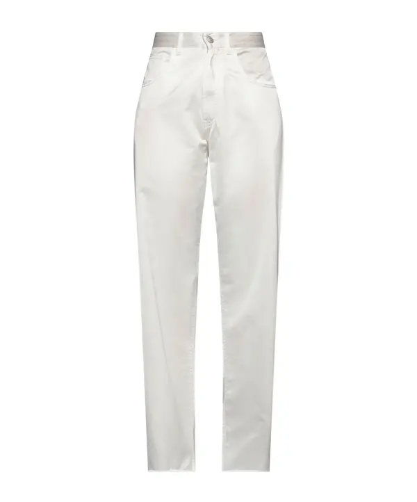 MAISON MARGIELA Straight Leg Trousers - White