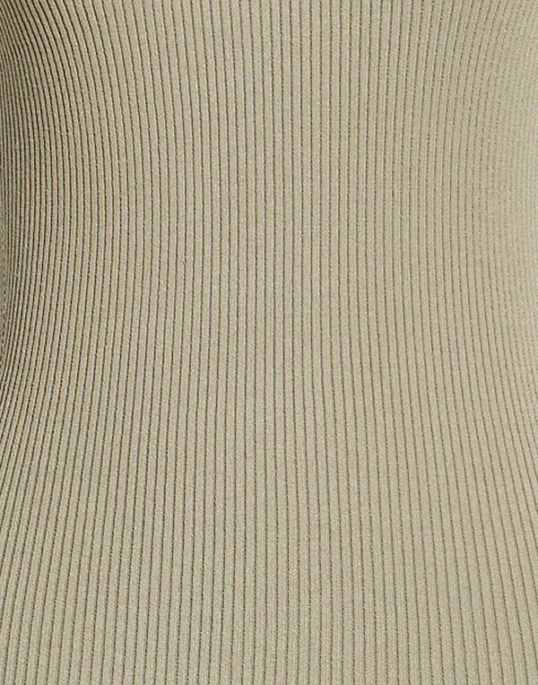DIESEL® Ribbed-knit Sleeveless Crewneck Bodycon Dress With Appliqu
