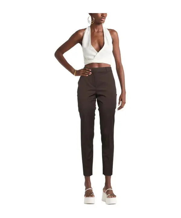 Max Mara Solid Color Casual Trousers