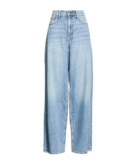 Rag & Bone Light Wash Wide-leg Jeans