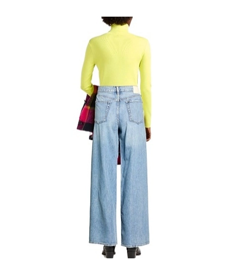 Rag & Bone Light Wash Wide-leg Jeans