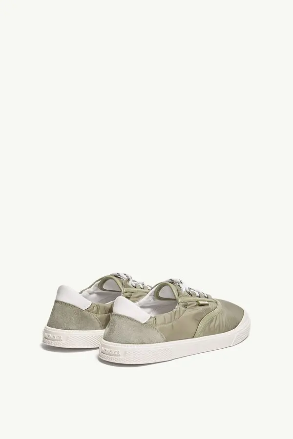 Moncler Vera Leisure Padded Sneakers - Sage Green