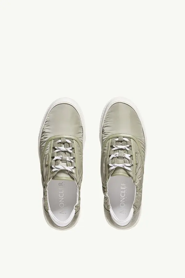 Moncler Vera Leisure Padded Sneakers - Sage Green