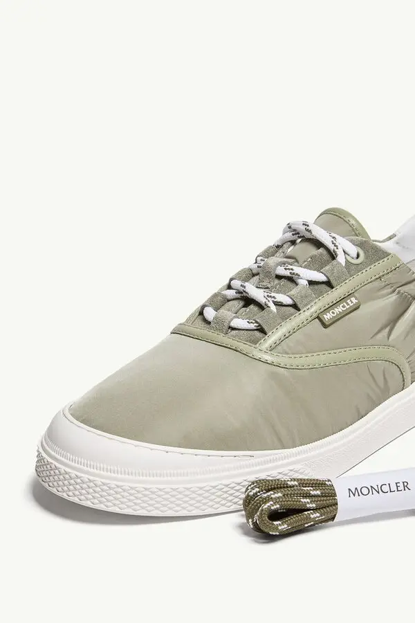 Moncler Vera Leisure Padded Sneakers - Sage Green