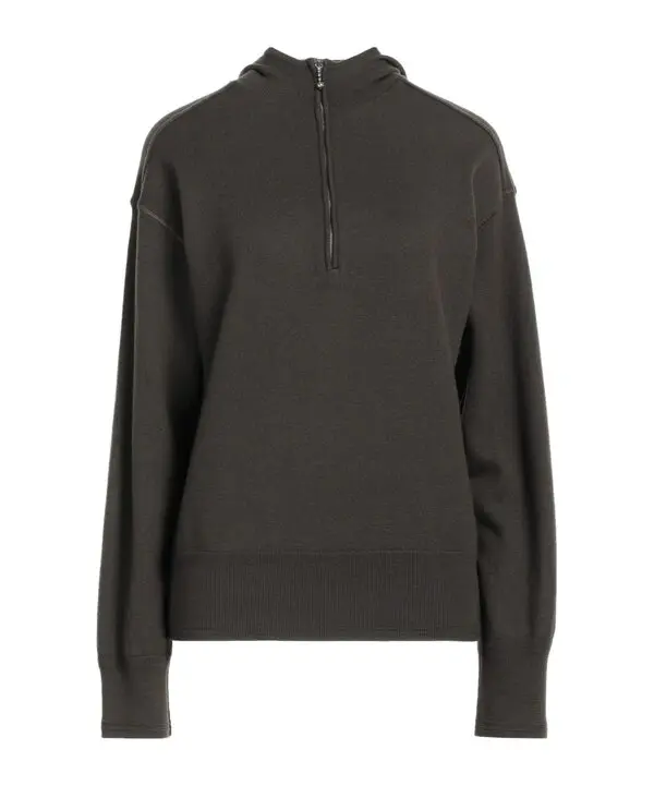 Burberry Solid-color Hooded Knit Jacket