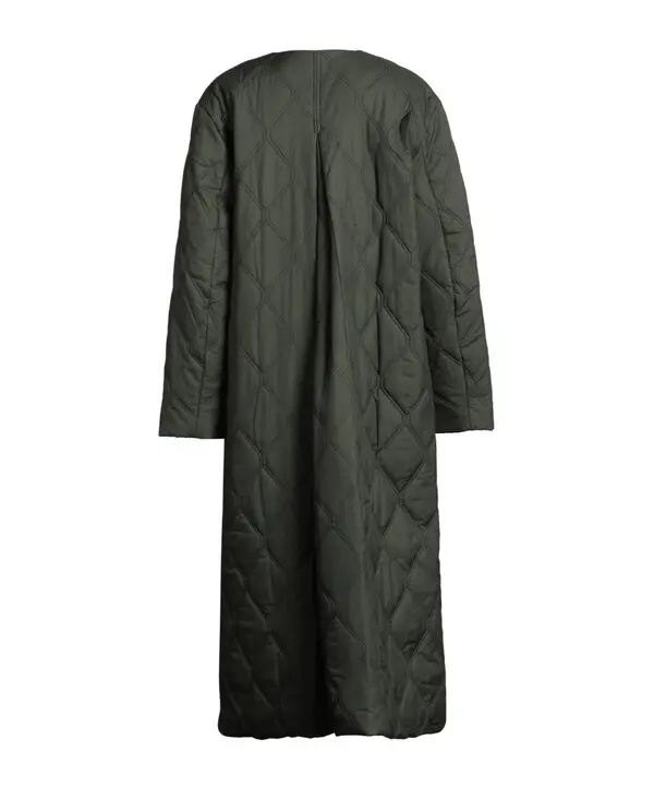 GANNI Quilted Long Down Jacket