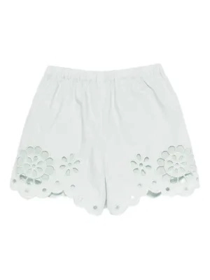 Zimmermann Floral-applique Scalloped Shorts