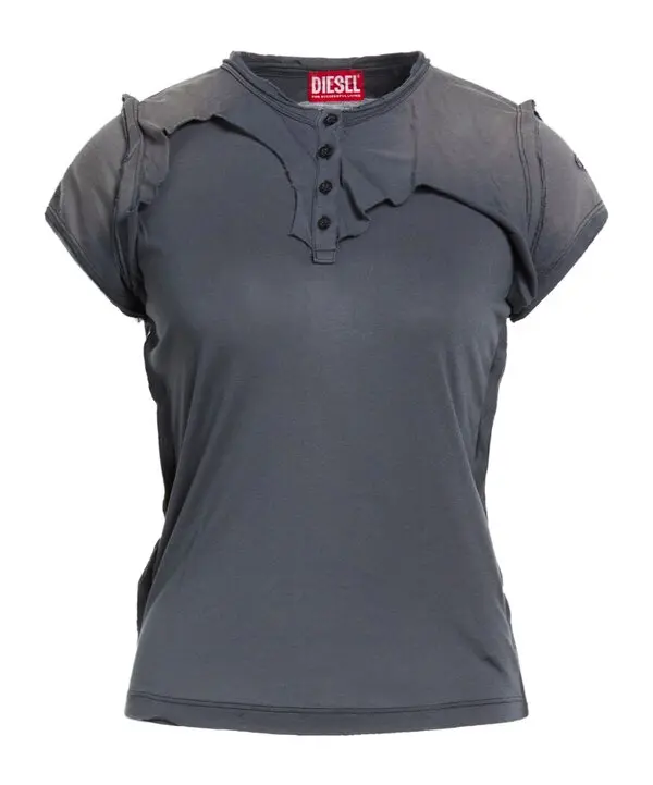 DIESEL® Minimalist Solid-color Short-sleeve T-shirt