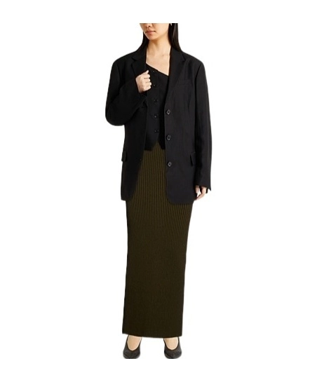 Max Mara Solid Knit Pencil Skirt
