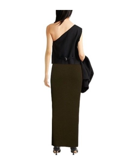 Max Mara Solid Knit Pencil Skirt