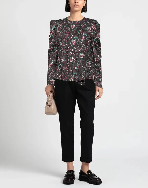 Isabel Marant Étoile Floral Long-sleeve Shirt - Black