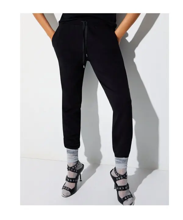 Liu Jo Elasticated Fleece Track Pants - Black