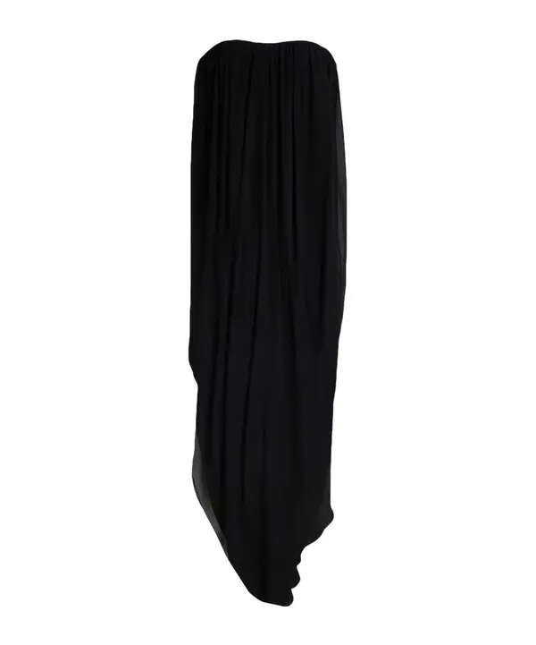 Burberry Sleeveless Deep Neckline Maxi Dress - Black