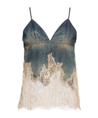 DIESEL® Two-tone Lace Sleeveless Top