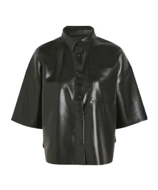 Citizens Of Humanity Buttoned Patch Pocket Top - Black