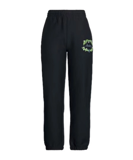 Burberry Fleece Lined Sweatpants With Embroidered Logo