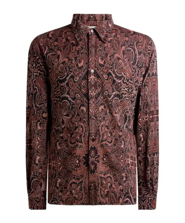 Etro Paisley Jacquard Jersey Shirt