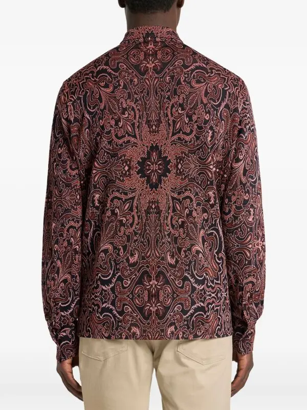 Etro Paisley Jacquard Jersey Shirt