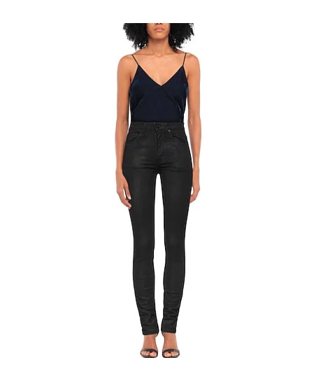 Saint Laurent Skinny Coated Denim Trousers