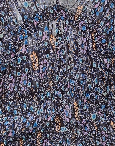 Isabel Marant Étoile Floral Print V-neck Crepe Top