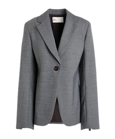 Tory Burch Single-breasted Flannel Blazer