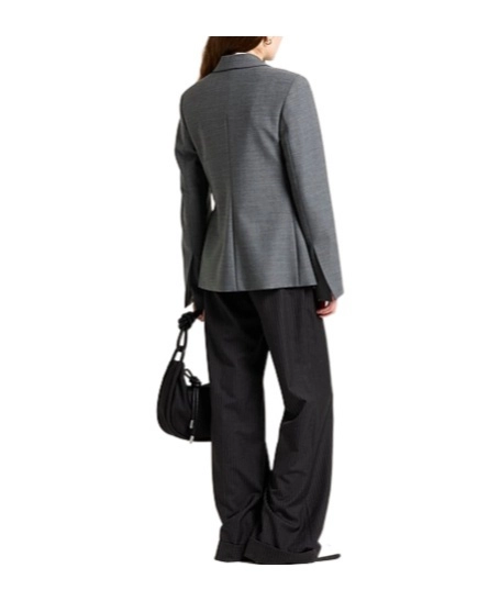 Tory Burch Single-breasted Flannel Blazer