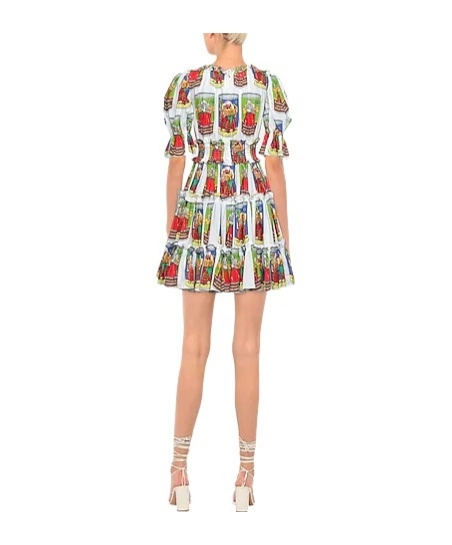 Dolce & Gabbana Printed Ruched Mini Dress